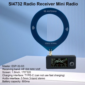 SI4732 0.5-108MHz Pocket Mini Radio SSB/AM/FM – RFinder